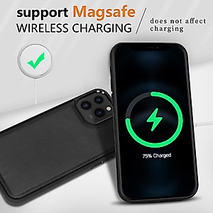 FYY Designed for iPhone 13 Pro 5G Case, [Support Magsafe Charging] 2-in-1 Magnetic Detachable Wallet Phone Case with Card Holder Protective Cover for iPhone 13 Pro 5G 6.1" Black