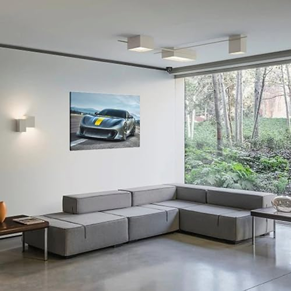 Car Poster Ferrari F40 Supercar Posters Racing Car Canvas Wall Art For Boy's Bedroom SuperCar Wall Decor Frame-style 30x20inch(75x50cm)