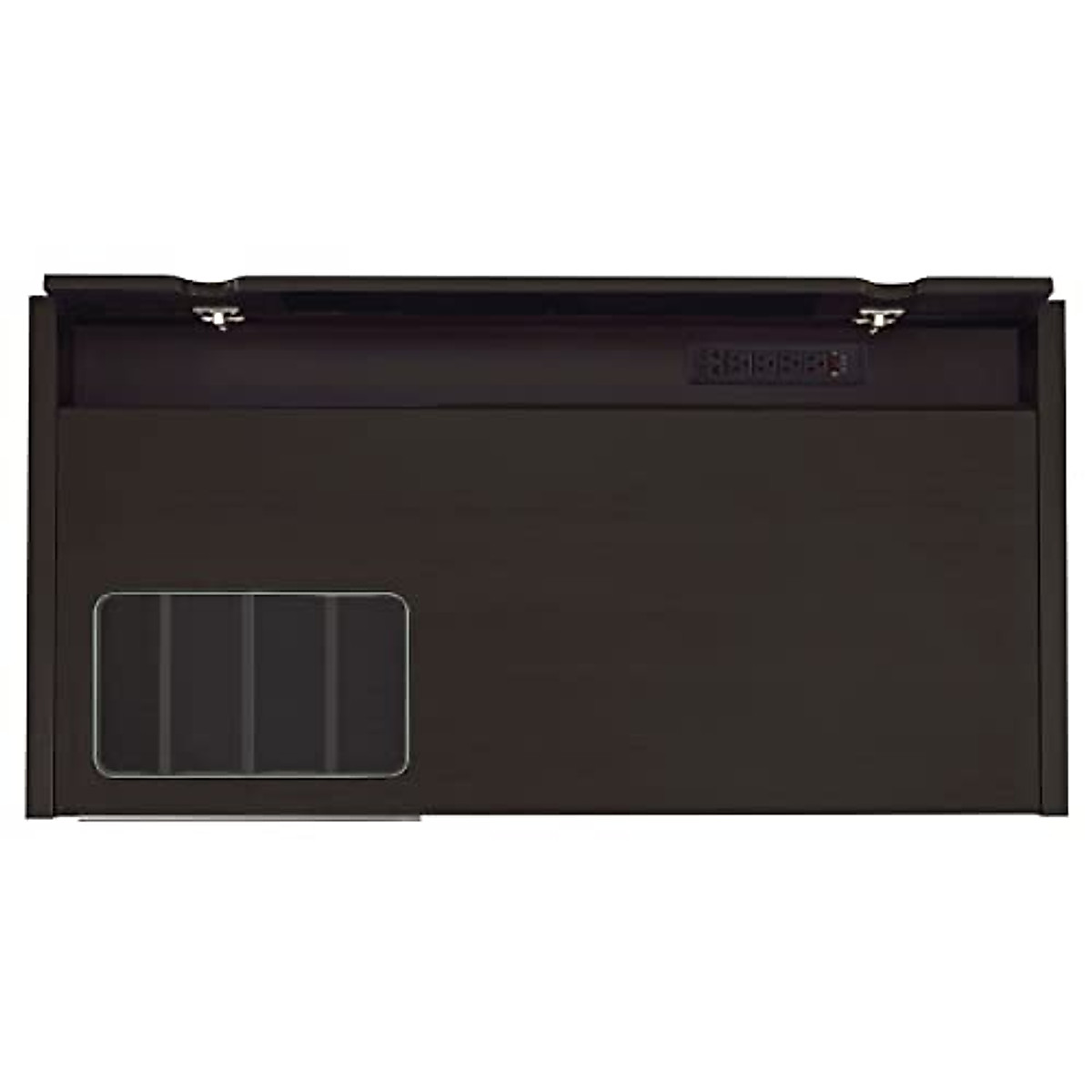 Coaster Furniture Halston 48-inch 2-Drawer Connect-it Office Cappuccino Ontario Single Pedestal Computer Desk with Charging Station 800702