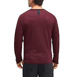 PUMA Mens Porsche Design Evoknit V-Neck Sweater Casual - Red - Size M