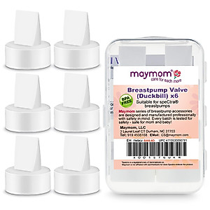 Maymom 6 Count Duckbill Valves Compatible with Spectra S1 Spectra S2 Spectra 9 Plus. Not Original Spectra Pump Parts Replace Spectra Duckbill Valve Not Original Spectra S2 Accessories (White x 6)