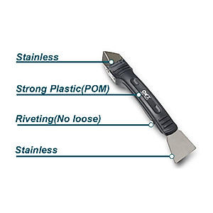 ORXPLUS Tools Silicone Remover Scraper Sealant, Caulk Caulking Removal Tool with Durable Stainless Scraper for Bathroom, Kitchen, Sink Joint and Frames Sealant Seals