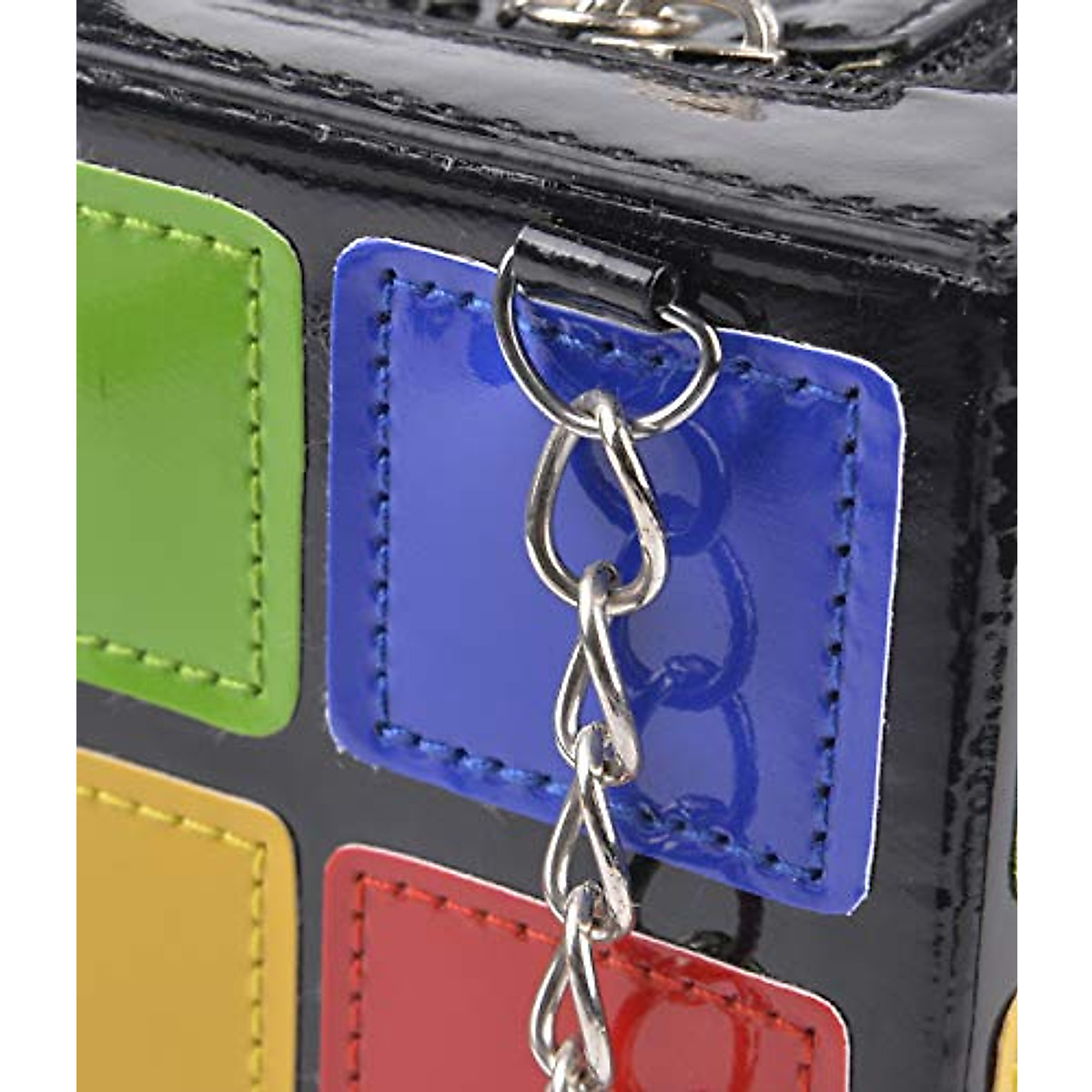 QZUnique Women's Cute Cube Shape Handbag Magic Shoulder Bag Clutch Bag With Super Long Shoulder Strap