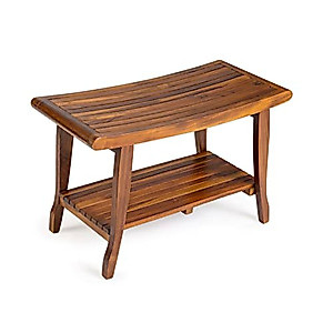 ALATEAK Indoor Outdoor Patio Garden Yard Bath Shower Spa Waterproof Stool Bench 30"