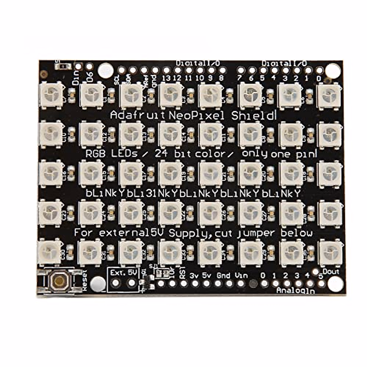 Color Light Development Board, PCB Material WS2812B 5050 RGB LED Integrated Driver Full Color 800Kbps Transmission Speed for Hotel
