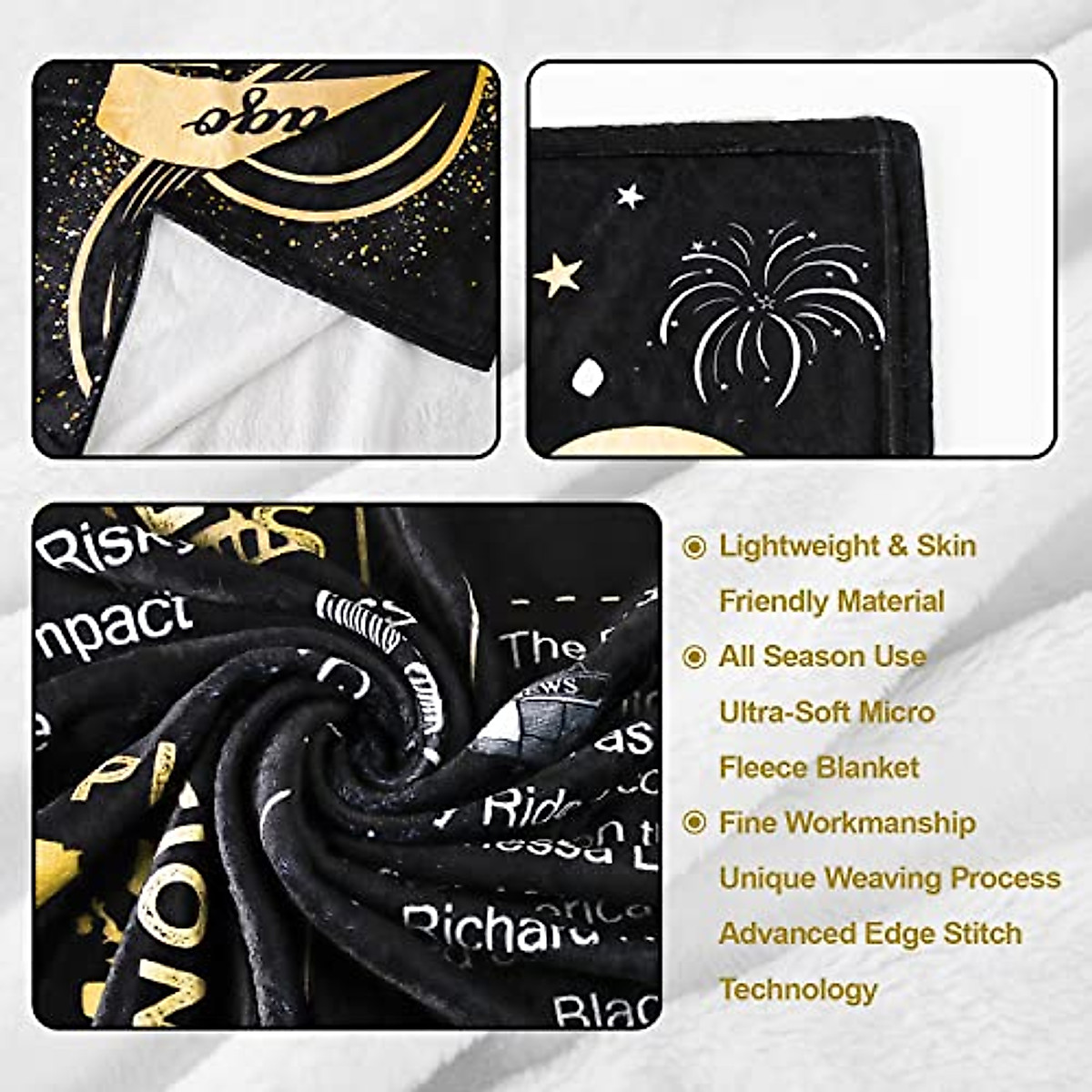 90th Birthday Decorations for Women Men,Happy 90th Birthday Gifts for Men Women,90th Birthday Gift Ideas,Great Birthday Gifts for 90 Year Old Grandparents Dad Mom,Back in 1933 Throw Blanket 60x50 Inch