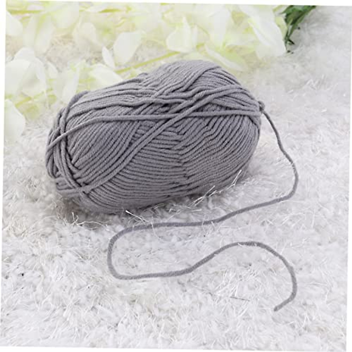 Fuzzy Yarn Cotton Line Blanket Yarn White Yarn Simple Doll Frosting Suite Dark Grey Knitting Yarn Cone Yarn Kit Fuzzy Yarn Knitting Yarn Cotton Yarn Acrylic Yarn Simply Soft Yarn