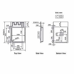 Lubeby Smart ESP32-WROOM-32E Wi-Fi+BT+BLE MCU Module 4 MB 8MB 16MB with PCB Antenna ESP-32E