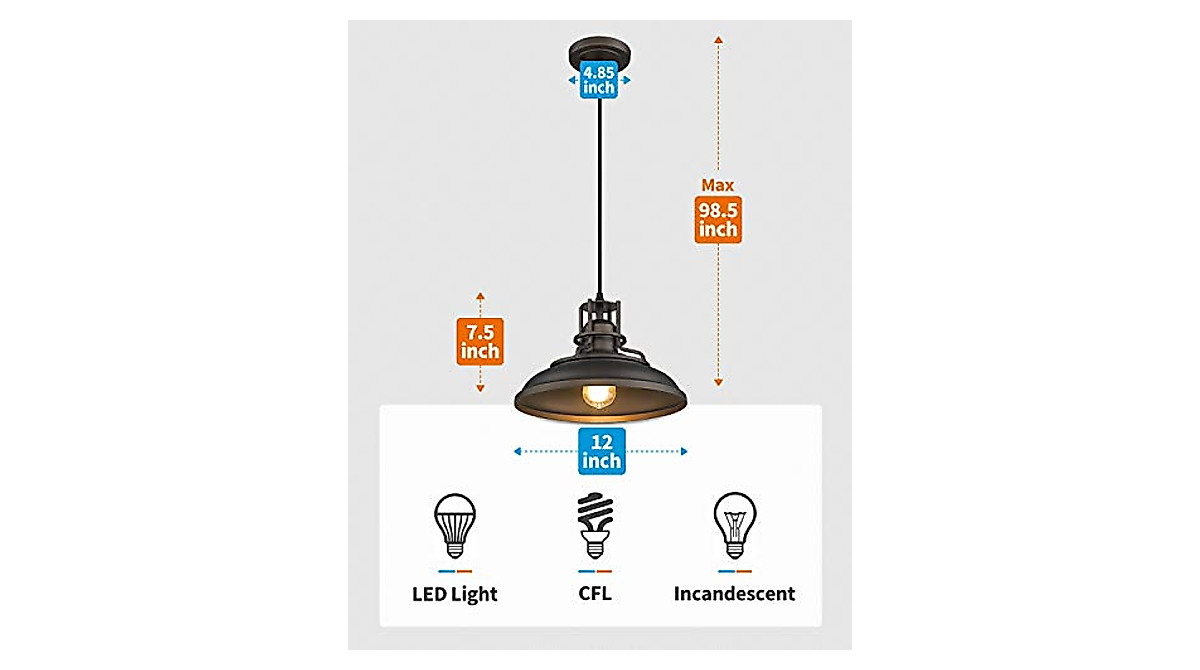 FEMILA Industrial Pendant Lights - Stylish Home Lighting
