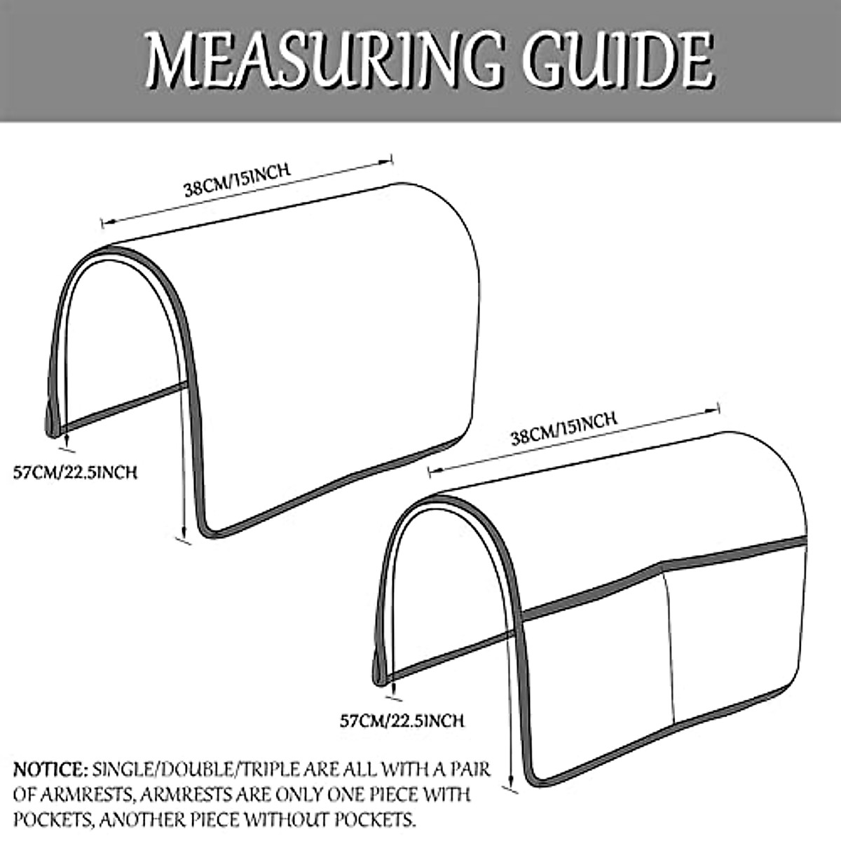 EXTLEZSA Water Proof Sofa Armrest Cover, 1/2/3 Seater Sofa Headrest Slipcovers with Pocket Nonslip Armchair Cover Quilted Furniture Protector for Recliner Leather Sofa Couch (Navy,1 Seat 3 pc)