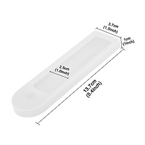TOMALL Waterproof Silicone Protective Cover Case Central Control Panel Dust Proof Protective Shell Dashboard Cover Protective White Compatible for Xiaomi Mijia M365/M365 Pro Electric Scooter