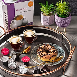 Mixpresso Espresso Machine for Nespresso Compatible Capsule, Single Serve Coffee Maker Programmable for Espresso Pods, Premium Italian 19 Bar High Pressure Pump 27oz 1400w White Coffee Maker