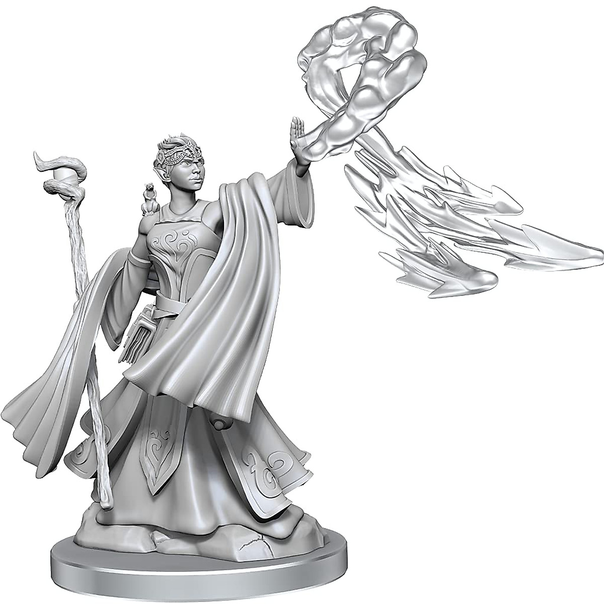 D&D Frameworks: Elf Wizard Female - Unpainted and Unassembled