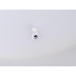 Displays2go Illuminated LED Pub Table Set w/ 2 Cube Stools, 16 Color Options - White (FDLEDSET2)