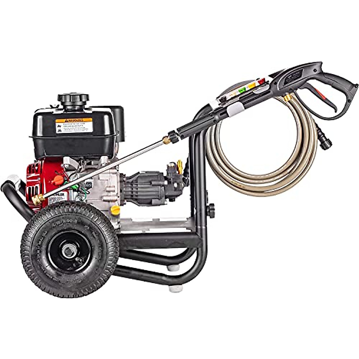 Simpson Cleaning MS61085 MegaShot 3400 PSI Gas Pressure Washer, 2.5 GPM, Kohler SH270, Includes Spray Gun and Extension Wand, 5 QC Nozzle Tips, 5/16-in. x 25-ft. MorFlex Hose, Black