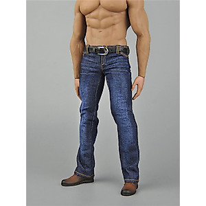 HiPlay 1/6 Scale Figure Doll Clothes, Suit, Shirt+Pants+Belt+Shoes Outfit Costume for 12 inch Male Action Figure Phicen/TBLeague M33 CM083(A:White)