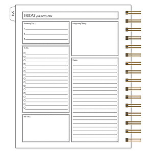 FranklinCovey - La Vie en Rose One Page Per Day Wire-Bound Planner (Jan 2024 - Dec 2024)