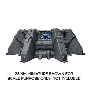 Tabletop Terrain Grimdark Infantry Command by War Scenery for Wargames and RPGs 28mm 32mm Miniatures