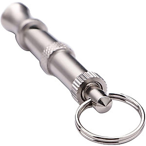Labriciyon 1Pc Silver Adjustable Ultrasonic Dog Whistle,Portable Whistle Pet Whistle Supersonic Whistle Dog Whistles for Pet Training,Pet Supplies,Training and Behavior Aids,Convenient to Carry