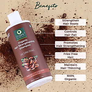 Organic Harvest Coffee Shampoo For Hair Fall Control & Hair Growth, Hair Strengthening Shampoo for Women - 500ml