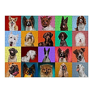 500 Pieces Jigsaw Puzzle for Adults Different Breeds of Dogs Wooden Jigsaw Puzzles Table Game Kids Family Toy DIY Gift