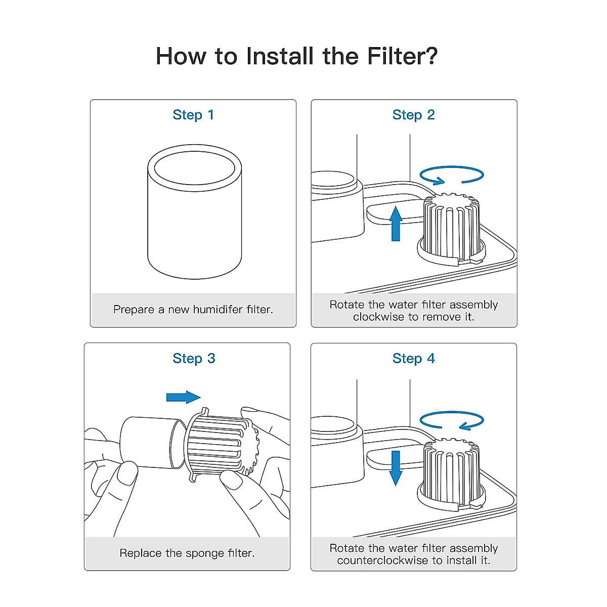MORENTO Ultrasonic Cool Mist Humidifier Replacement Filters 10 Pack and Aroma Pads 10 Pack, Compatible with MR4102 and OYRGCIK Humidifiers