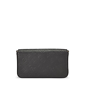 Louis Vuitton, Pre-Loved Black Monogram Empreinte Pochette Felicie, Black