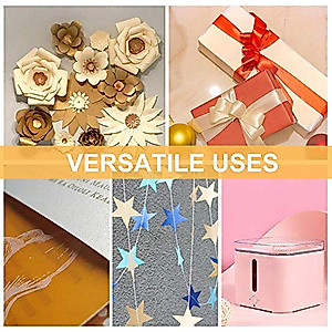 UCEC Cardstock Paper, 8.5'' x 11'', 60 Sheets 20 Colors, Shimmer Cardstock Paper, Double-Sided Rainbow Bright Card stock Paper for DIY Art, Crafts, Scrapbook, Card Making, School Supplies, 250 GSM