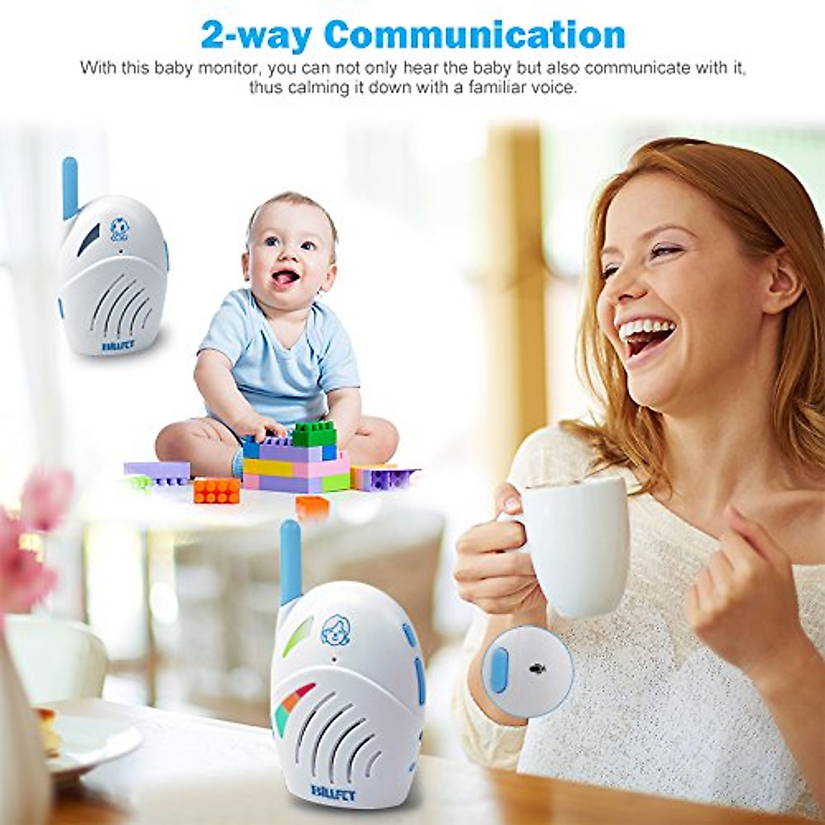 Audio Baby Monitor Intercom walkie-Talkie Two-Way Portable USB Charging