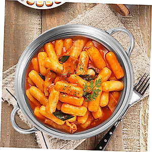 Cabilock Dry Pan with Lid Nonstick Pan Nonstick Wok Pan Paella Cooking Pan Stir Fry Skillet Wok Skillet Reheating Pot Stewpot Skillet Pow Pan Stainless Steel Pans Korean Pot Mini China