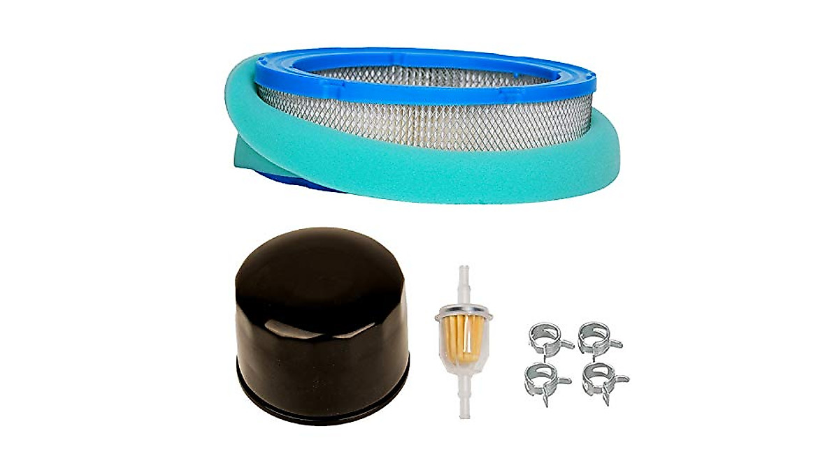 HIFROM Oil Filter Air Filter Pre-Cleaner Fuel Filter Clamps Compatible with John Deere LT166 ...