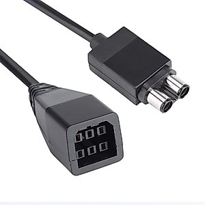AC Power Supply Converter Transfer Cable Portable for 360 Power Supply on - Black Adapter Slim for a 0ne Console Conversion Power Supply