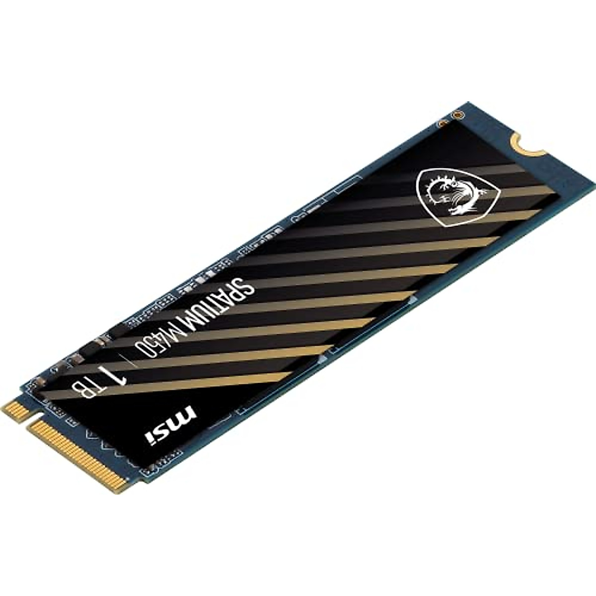 MSI SPATIUM M450 PCIe 4.0 NVMe M.2 1TB Internal Gaming SSD up to 3600MB/s 3D NAND Up to 600 TBW