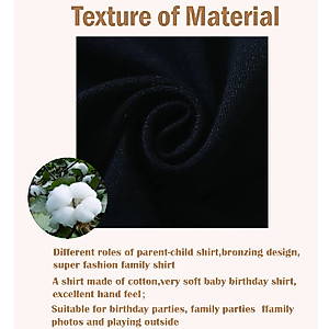 Minseng Direct Baby Boy Girl Family Matching Outfit 1st Birthday Shirts Wild One T Shirts (Black:baby,12-18 Months)