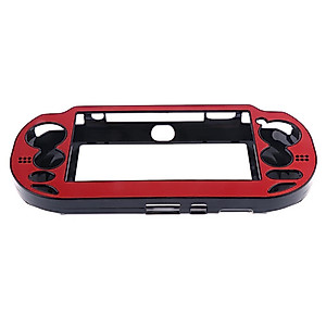 2pcs Protective Case Cover Skin for Sony PlayStation ps vita 1000 Controller Blue and Red