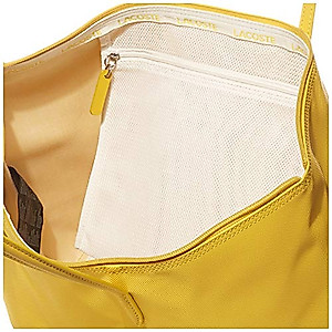 Lacoste L.12.12 Concept Large Shopping Bag, Navy Blue/Narcissus-Andalusian RED-Turkish Delight