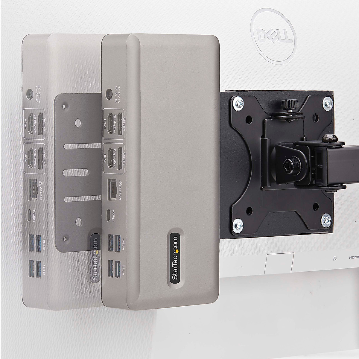 StarTech.com VESA Mounting Bracket for NUC/Thin Clients or Laptop Docking Stations, VESA 75x75/100x100 Compatible