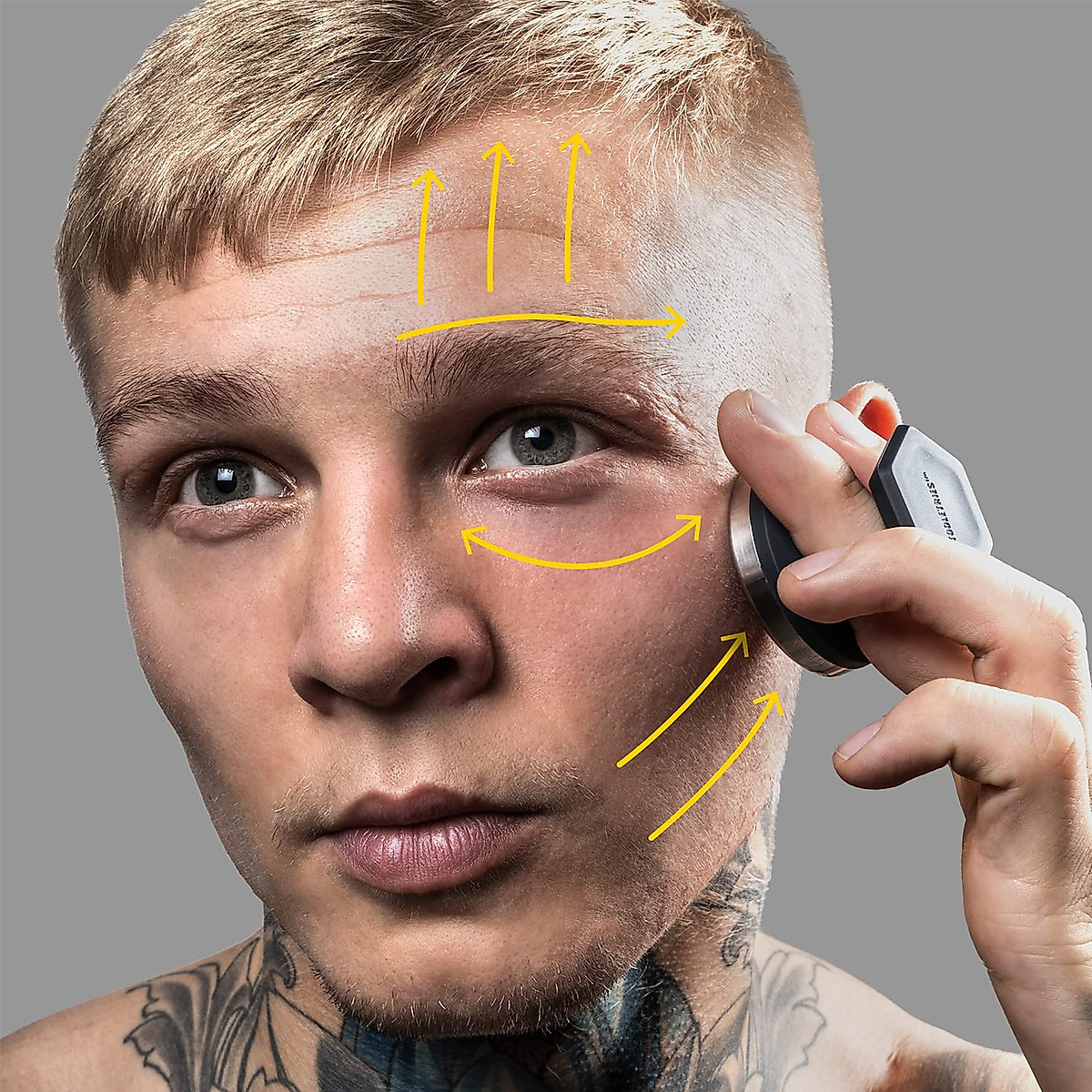 Tooletries - The Endswell - Face Tool for Skincare, Facial Beauty Roller - Stainless Steel Massager for Eyes, Face, and Skin Care - for Muscle Relaxing, Wrinkles, Dark Circles, and Fine Lines