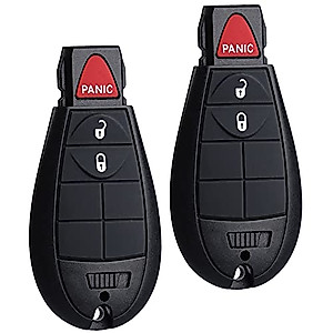 Key Fob Fobik Replacement Compatible for Dodge Ram 1500 2013 2014 2015 2016 2017 2018 2019 2020 2021 2500 3500 4500 5500 2013-2018 Pickup Truck Keyless Entry Remote Control GQ4-53T 56046953AE