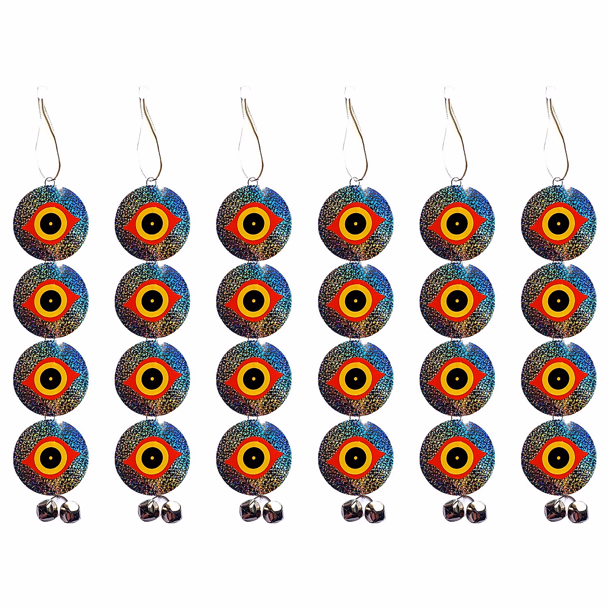 Bird Reflective Devices,Scare Bird Away - Wind-Driven Bird Away Device Birds Scare Discs for Home Garden Double-Sided Bird Scare Control Devices,Keep All Birds Away