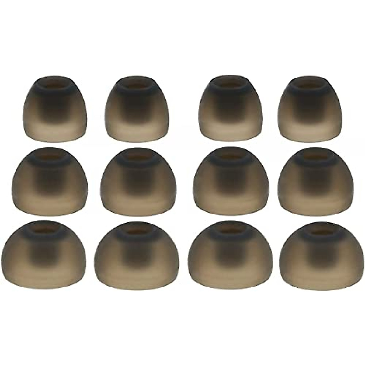 12pcs (TRS-B) 4S / 4M / 4L Replacement Set Ear Adapters Ear Tips Earbuds Compatible with Sol Republic AMPS, AMPS HD, Jax, Shadow and Relays Sport Wireless In-Ear Earphones