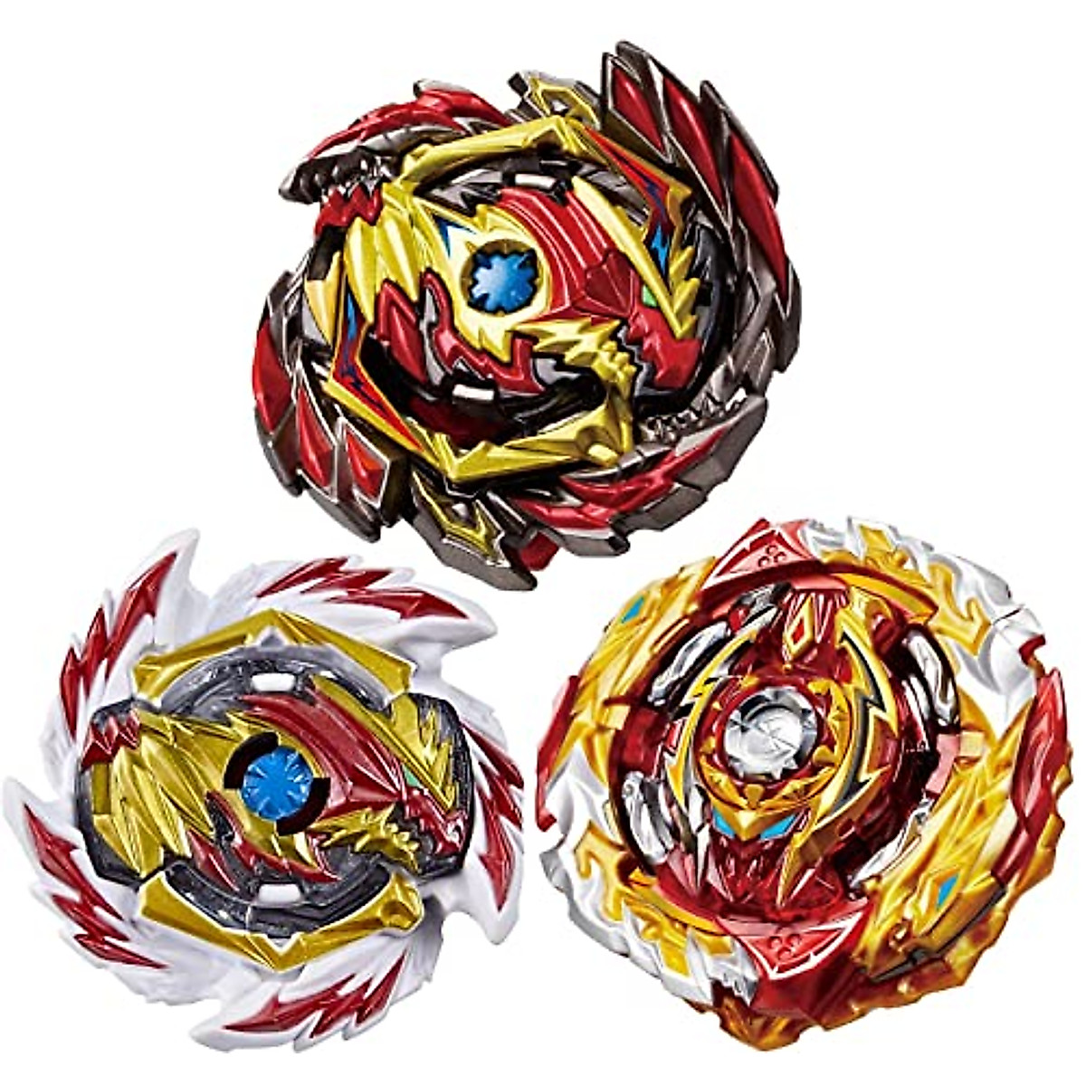 CUKYUK 3-Piece Gyros(B-147 B-172) Bey Battle Set, Battling Burst Tops with Stickers, Kids Boys Christmas Birthday Party Gift Idea