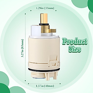 Enhon Single Function Pressure Balance Cartridge Replacement for RP70538, Shower Cartridge Compatible with Peerless and Delta Single Handle Tub and Shower Faucet (Check Valve Not Included)