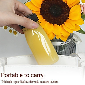 zmybcpack 48pcs 4oz Small Plastic Juice Bottles with Caps, Plastic Ginger Shot Bottles Reusable Mini Juicing Bottles with Tamper Evident Lids for Homemade Beverage