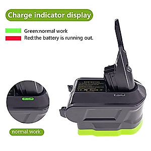 2-in-1 V7/8 Adapter for Ryobi 18V Lithium Battery Convert to for Dys0n V7/8 Handheld Vacuum Cleaner Battery Compatible with V7/8 Animal V7/8 Absolute V7/8 Motorhead Pro V7/8