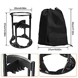 ENOCHROZEY Wood Splitter, Heavy Duty Cast Iron Firewood Kindling Splitter, Portable Manual Log Splitter Firewood Cracker with Double Cutting Wedge