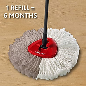 Vileda EasyWring and Clean Turbo Classic Microfibre Mop Refill Head, Pack of 2