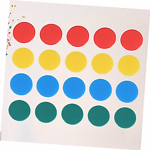 Gogogmee 100Pcs Colored Round Game Chips Acrylic Counting Chips for Bingo Board Games and Party Supplies