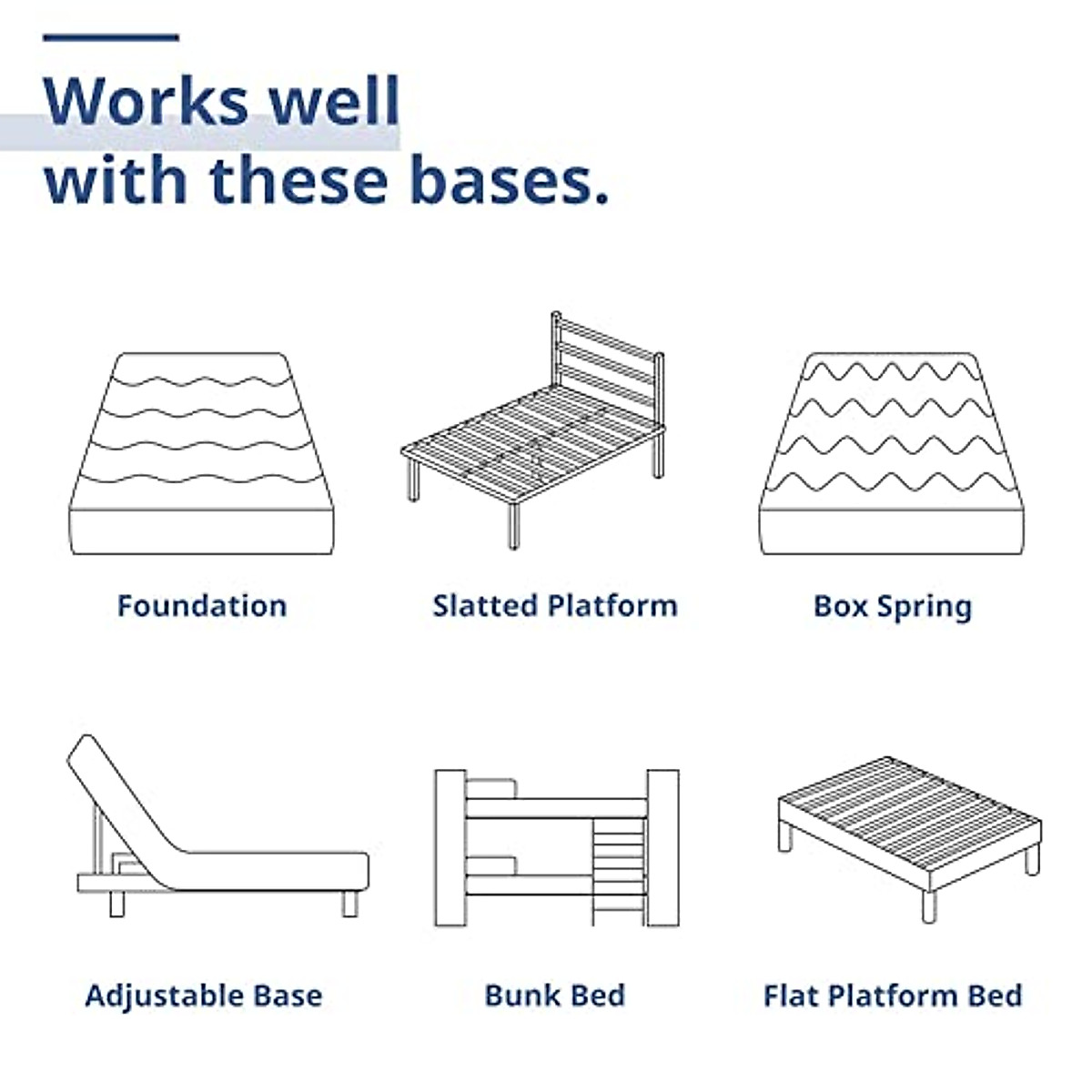 FONTOI King Size Mattress in a Box, 10 inch Bed Mattresses Made in USA with Knit Cover, Cooling Gel Green Tea Memory Foam, Medium Firm