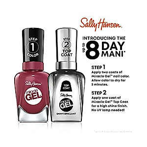 Sally Hansen Miracle Gel Friends Duo 2 pack: THE ONE WITH (LAVENDOOR & TOP COAT SHINY)